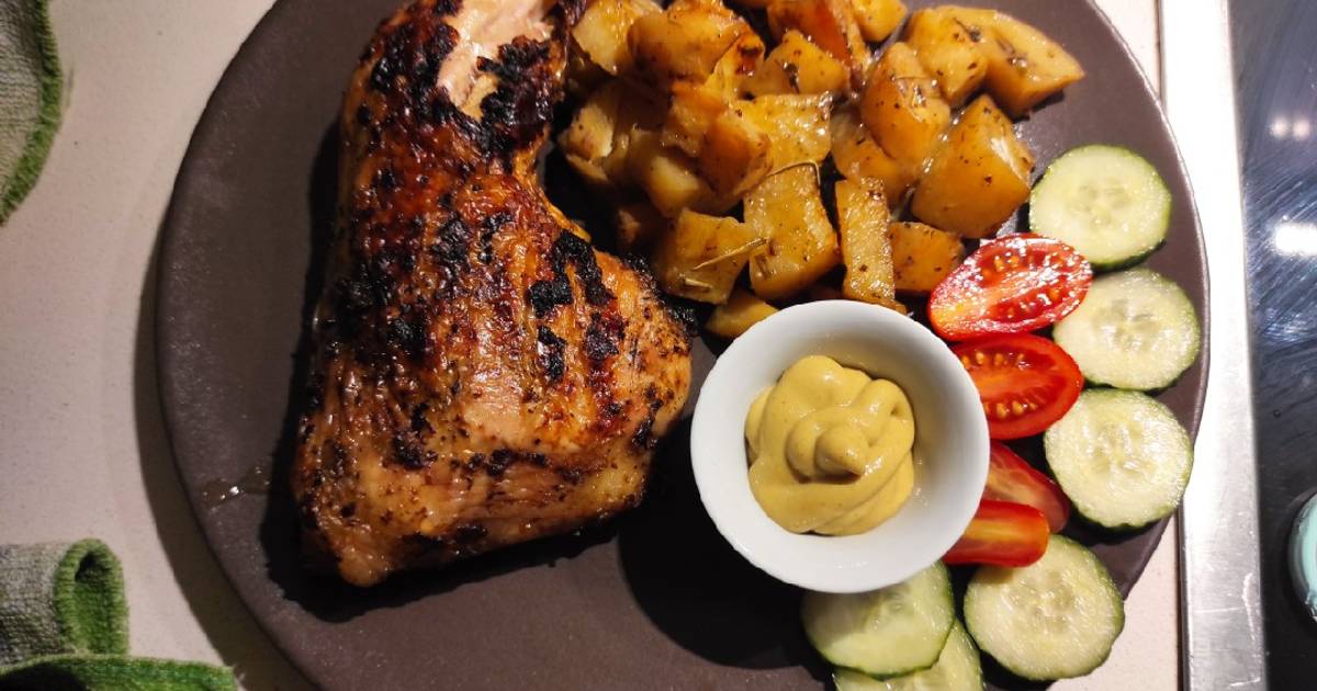 Κοτόπουλο στο φούρνο με πατάτες 🐔 Συνταγή από τον/την Ειρηνη Μ. - Cookpad
