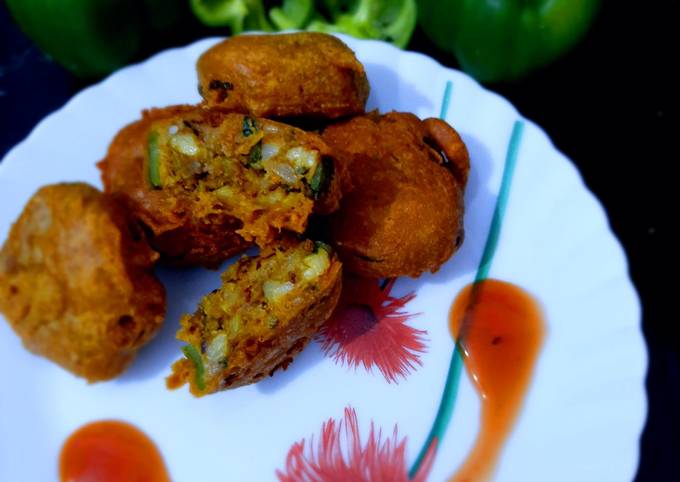 Stuffed Capsicum (shimla mirch) pakore Recipe by Uzma Syed - Cookpad