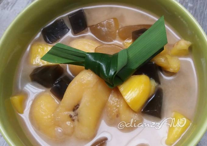Resep Kolak Pisang Kepok Kolang Kaling Cincau Dan Nangka Oleh Dian