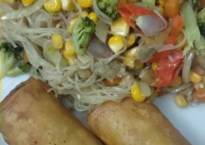 Resep Soun mix sayur dan lumpia kornet oleh Bubu Kaldera - Cookpad