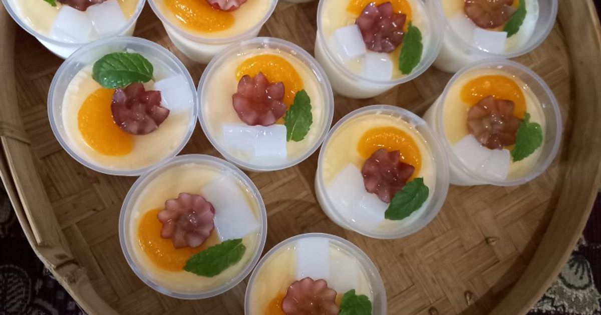 Resep Fruit Silky Pudding oleh Stefany Widya - Cookpad