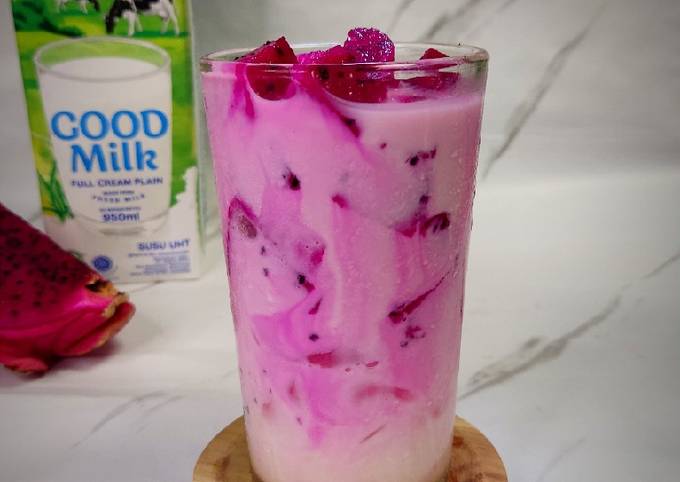 Resep Es Susu Buah Naga oleh Nyanyah - Cookpad