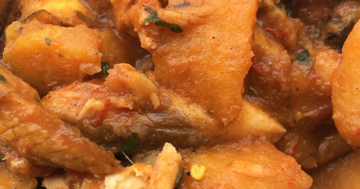 Half Ripe Plantain Porridge Recipe by Jessica Godfrey - Cookpad