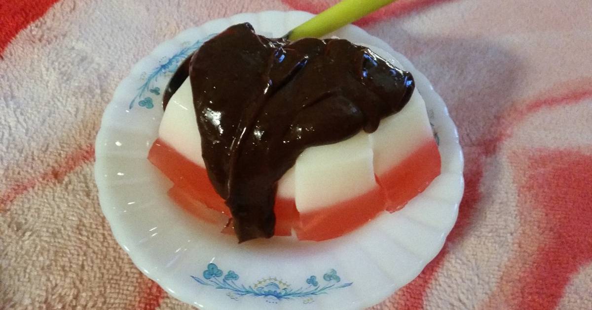 Resep Puding merah putih with vla oleh Meyling - Cookpad