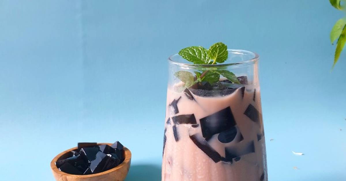 Resep Es Milo Cincau oleh Vicky Ummu Zahra - Cookpad