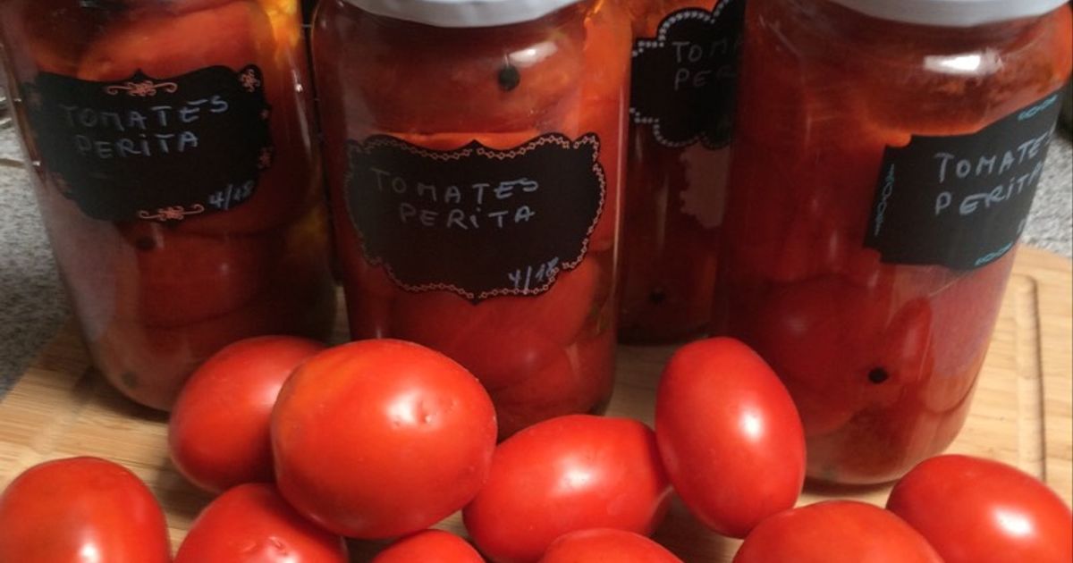 Tomates Peritas En Conserva 🍅🍅🍅🍅🍅 Receta de Maria Paz Dominguez ...