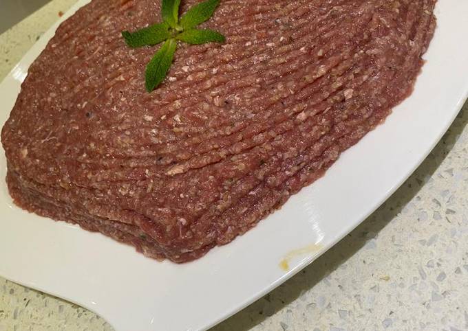 Kibbe Nayeh (crudo) Receta de julia baena- Cookpad