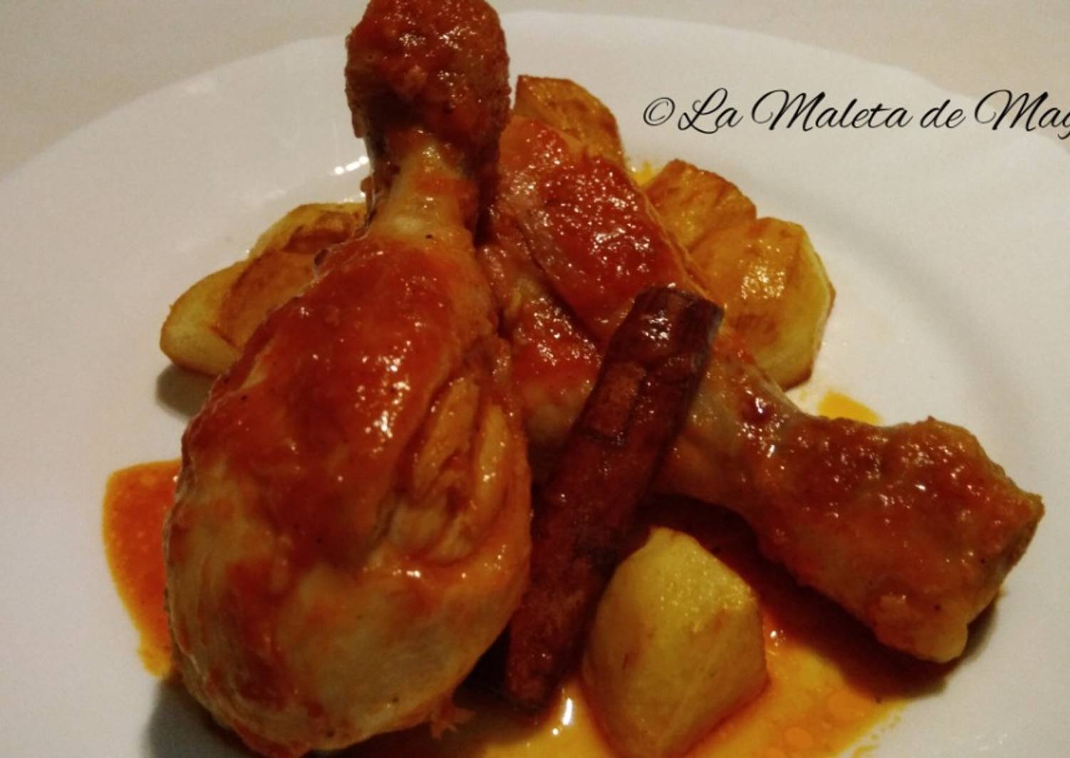 Pollo a la canela Receta de La Maleta de Maggie- Cookpad