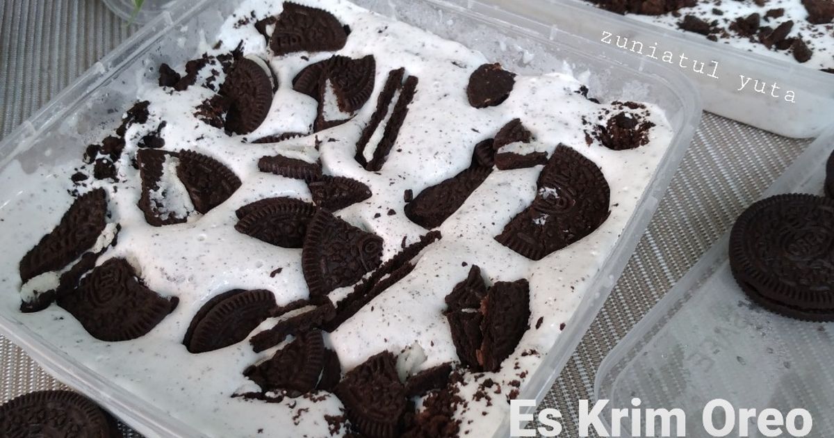 Resep Es Krim Oreo Home Made oleh zuniatul yuta - Cookpad