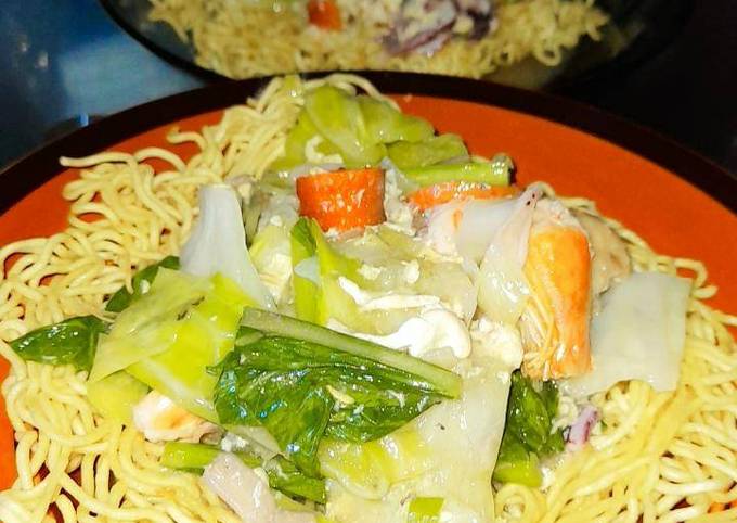 Resep Ifu Mie Seafood oleh Novega Diyan - Cookpad