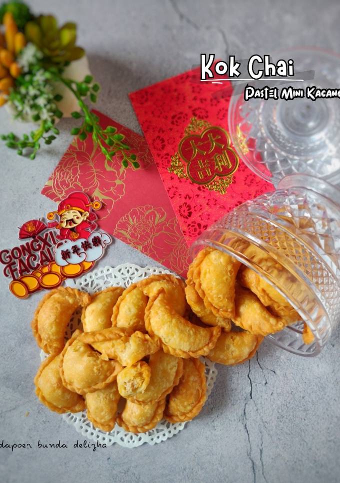 Resep Kok Chai/Crispy Peanut Puffs (Pastel Mini Isi Kacang) oleh Dapoer ...
