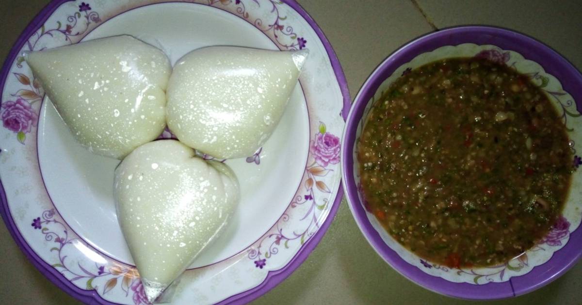 Tuwon semo with Okro soup Recipe by Hassana Ismail - Cookpad