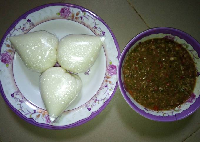 Tuwon semo with Okro soup Recipe by Hassana Ismail - Cookpad