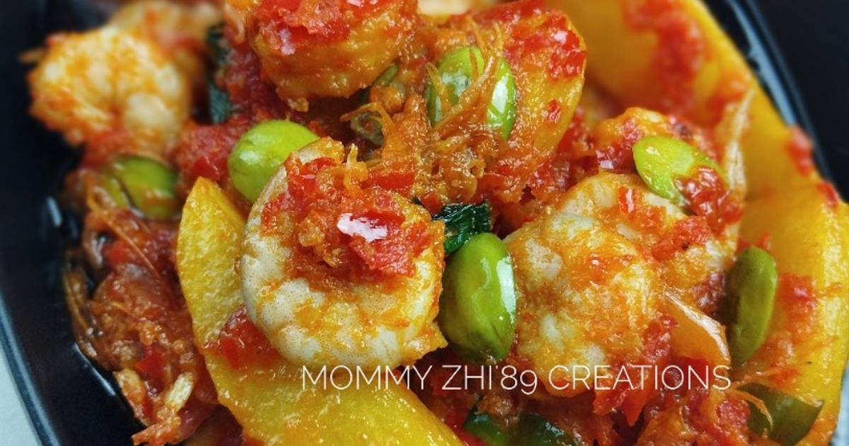 Resep Balado Udang Kentang Petai oleh Welly Herlina - Cookpad