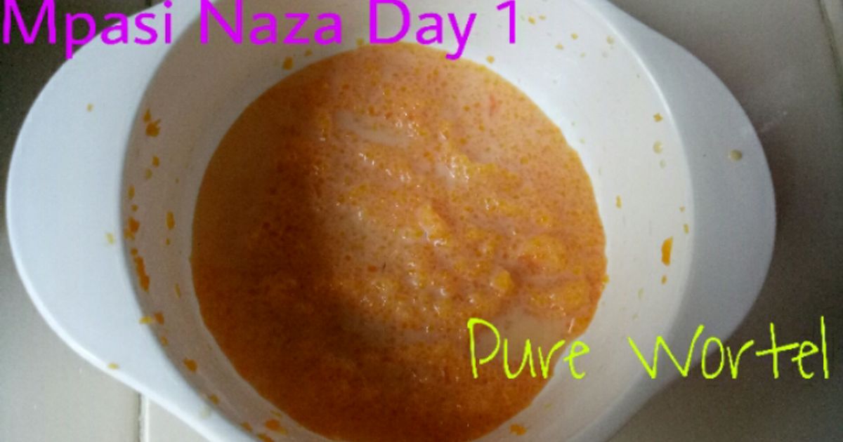 Resep Pure Wortel Mpasi 6m+ oleh Amalia Rachmadi - Cookpad