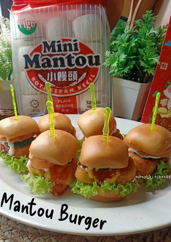 Resipi Mantou Burger oleh mamy_kitchen89 - Cookpad