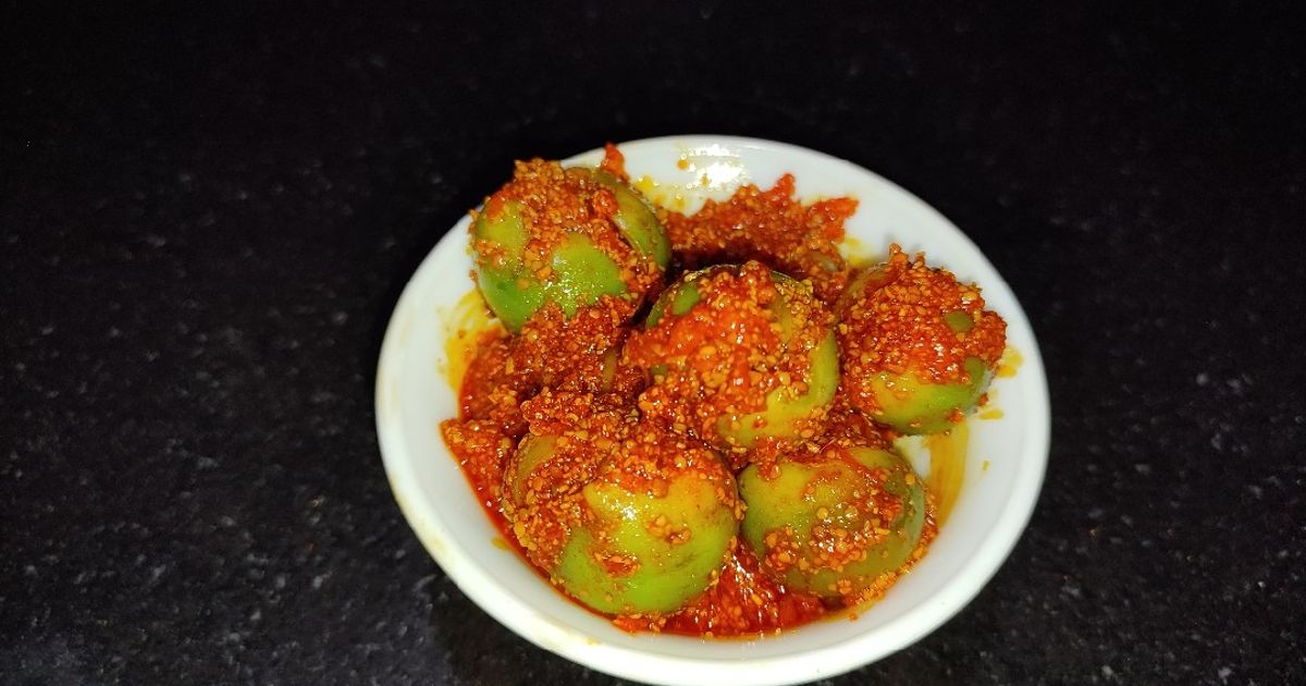 Hemanshi Sojitra દ્વારા રેસીપી ગુંદા નું અથાણું (Gunda Athanu Recipe In ...