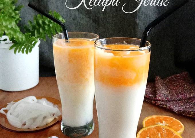 Resep Es Jelly Kelapa Jeruk🍹 oleh Heni Hendriany - Cookpad