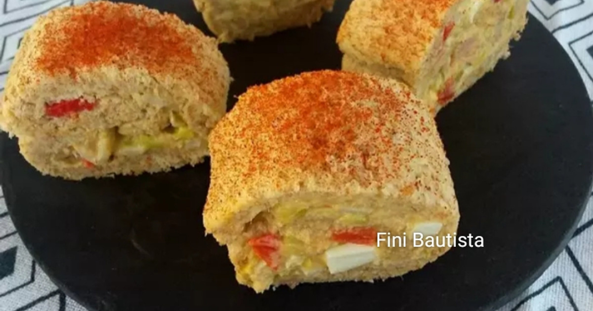 Rollos De Pan De Molde Con Aguacate Y Atún Receta de Fini Bautista ...