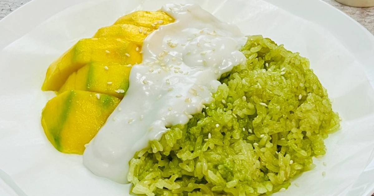 Resep 555. Mango Pandan Sticky Rice oleh Juliana Tendeas - Cookpad