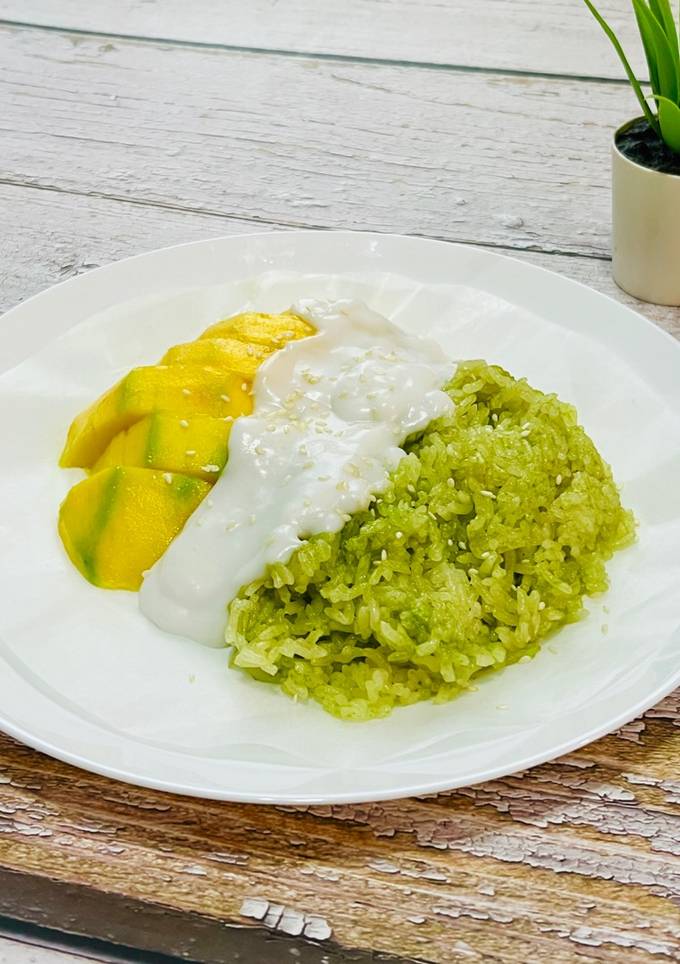 Resep 555. Mango Pandan Sticky Rice oleh Juliana Tendeas - Cookpad