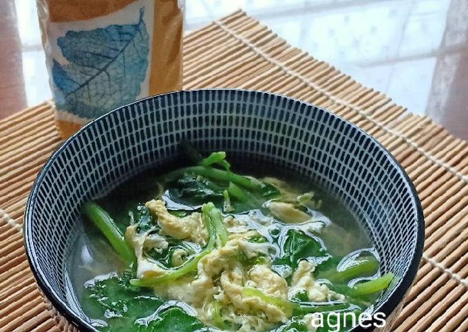 Resep Sup Bayam Miso Oleh Agnes ăšăăȘăą đ Cookpad