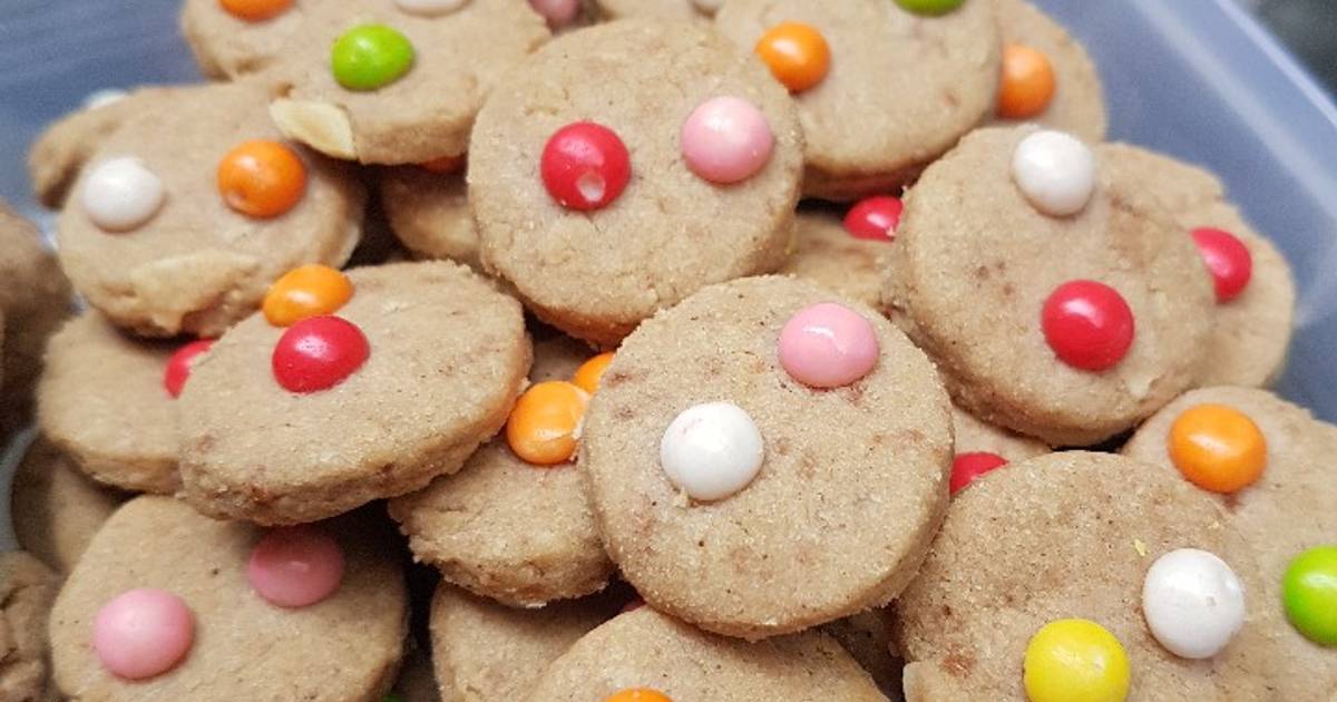Resep Colorful Button Cookies (eggless) oleh Felicia Halim - Cookpad
