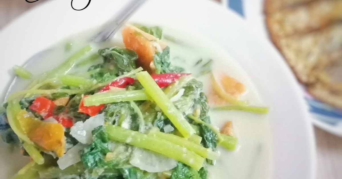 Resipi Sayur Lemak Putih Bayam Dan Keledek oleh Nurul Fatihah - Cookpad