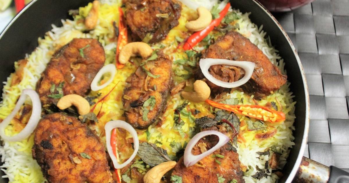 Fish Dum Biryani Recipe by Bethica Das - Cookpad