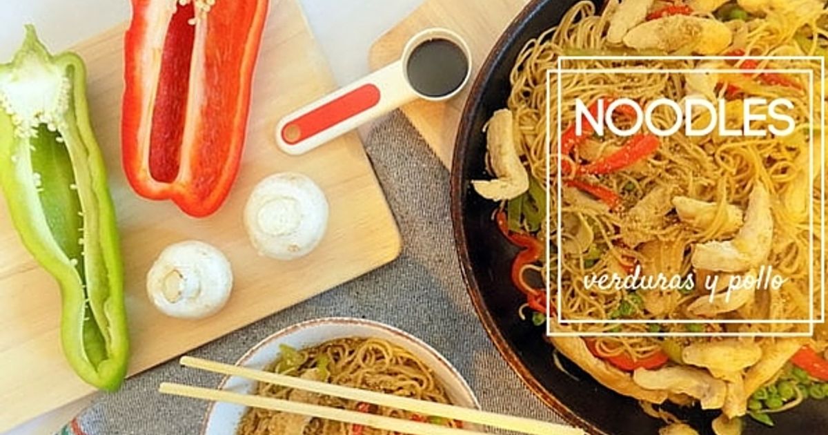 Noodles De Verduras Y Pollo Receta de Anna - Sé tu Chef- Cookpad