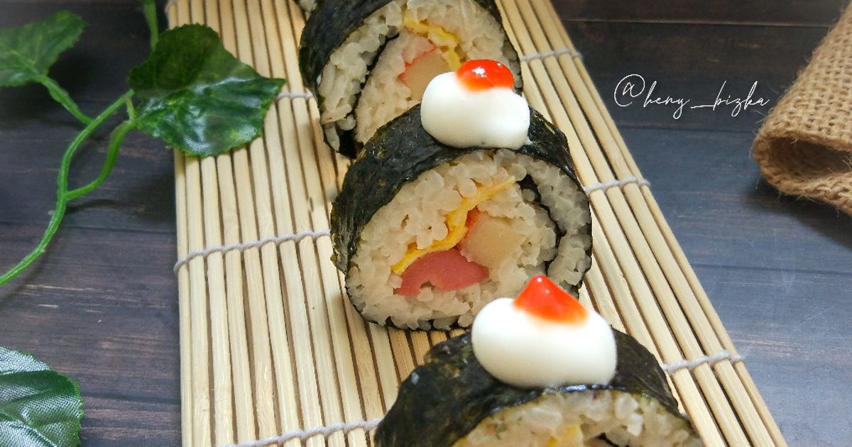 Resep Sushi Homemade Simpel oleh Heny_bizka - Cookpad
