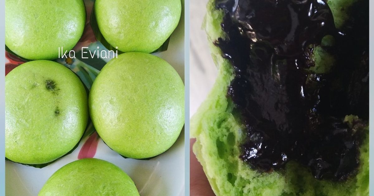Resep Bakpao Pandan / Bakpao Ijo,Tanpa Tepung Tangmien Dan 1x Proofing ...