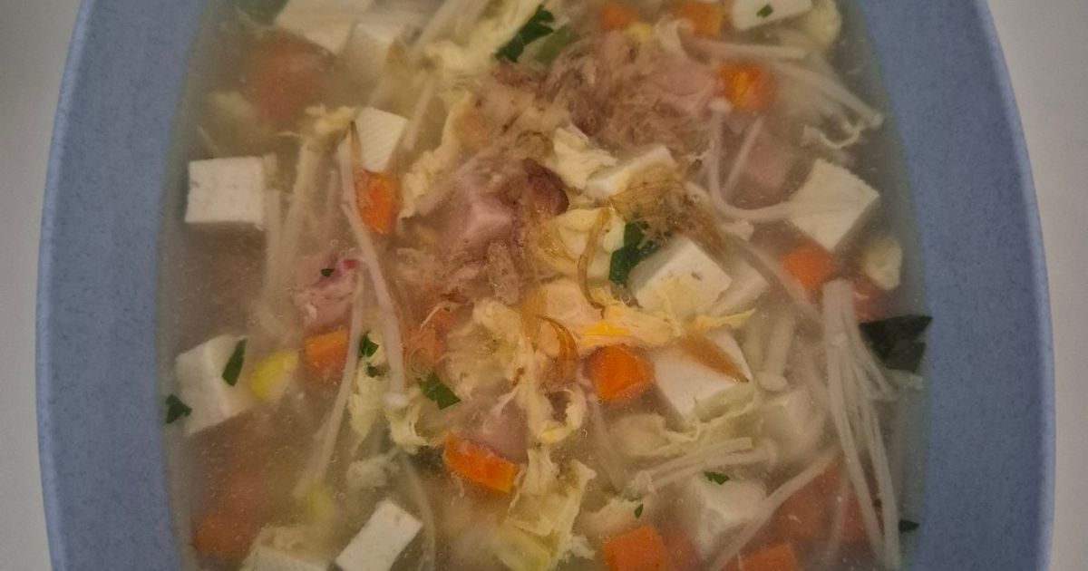 Resep sup ayam jamur enoki jagung rumahan enak dan mudah - Cookpad