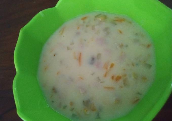 Resep Cream Soup (Krim Sup) ala KFC oleh Fyar Cooking - Cookpad