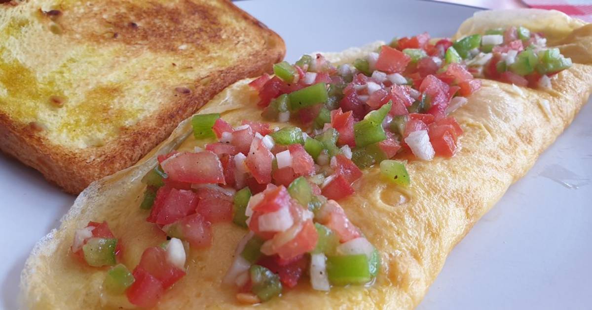 Tortilla francesa rellena de queso Receta de "Cocina con Celi" - Cookpad