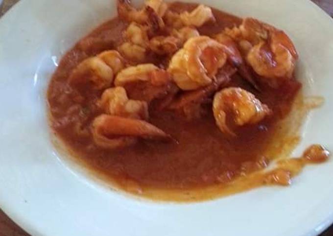 Camarones en salsa roja Receta de Luz Cocina a Mi estilo- Cookpad
