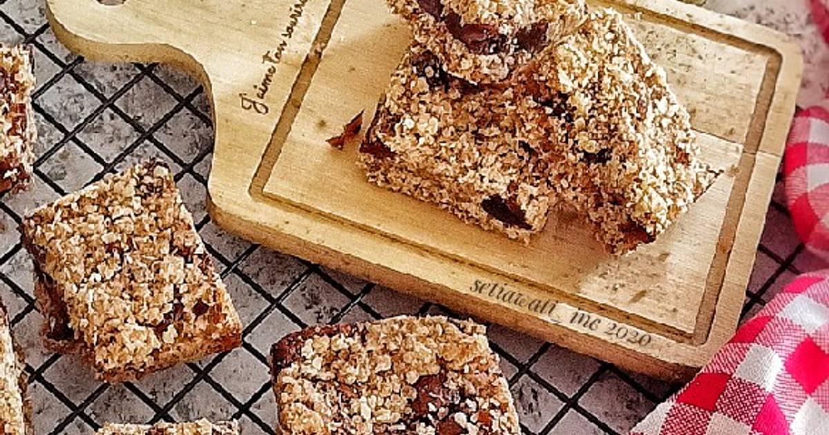 Resep Cookies Oat Kurma(Date Square) oleh Ine Setiawati - Cookpad