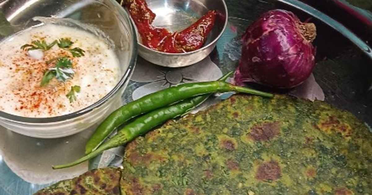 Bathua Khasta Paratha (Soft And Khasta Paratha Recipe) 😋💚 Recipe by Mrs ...