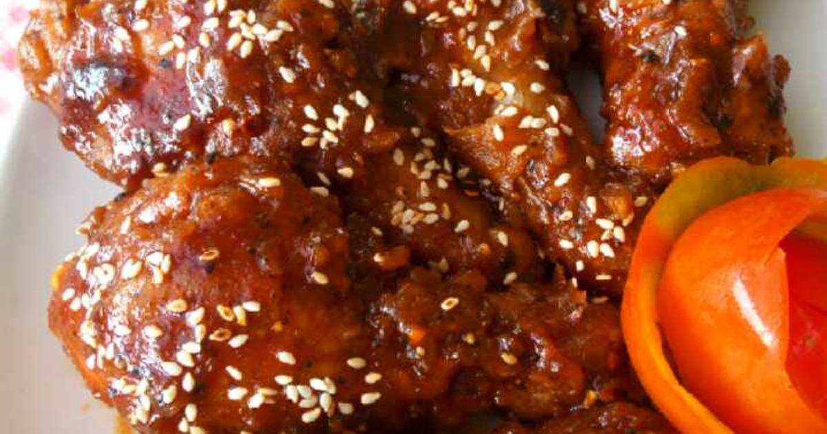 Resep Paha Ayam Pedas Lada Hitam oleh Andrenia Giawati - Cookpad