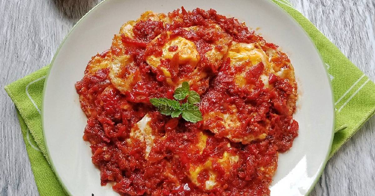 Resep Sambal Telor Ceplok oleh DyahWuLan Bae - Cookpad