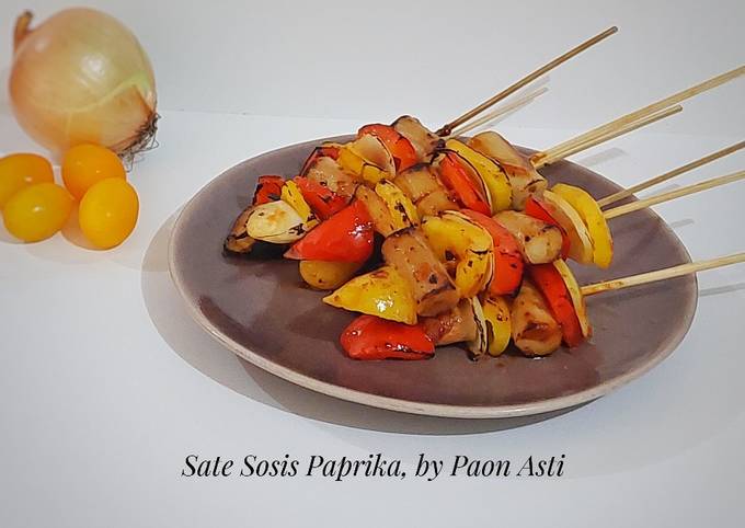 Resep Sate Sosis Paprika oleh asti - Cookpad