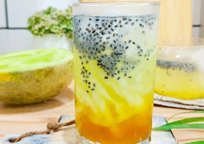 Resep Es melon markisa oleh Novi Eka Yanti - Cookpad