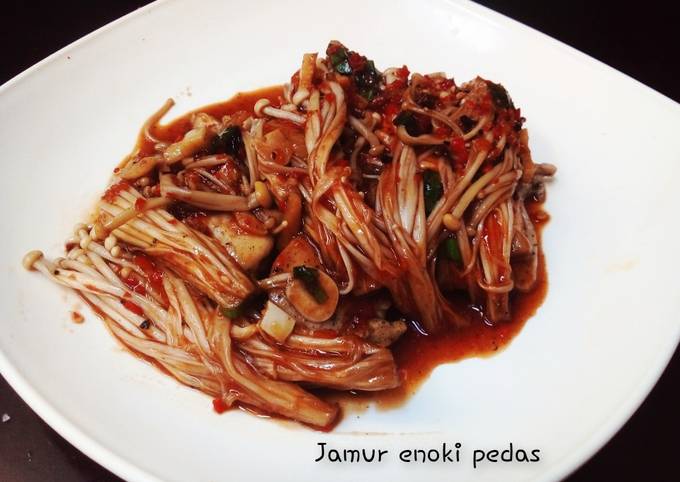 Resep Jamur Enoki Pedas oleh Nurul Hidayah - Cookpad