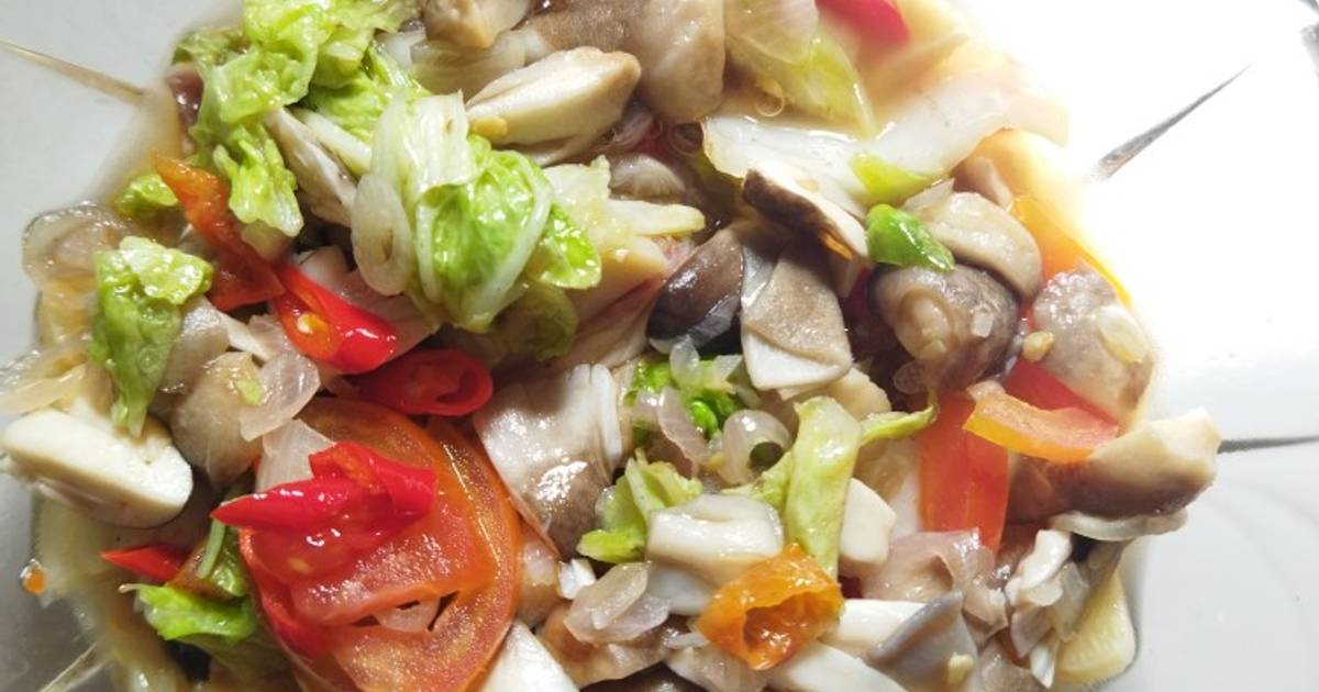 Resep Jamur merang sawi tumis oleh annisa alfa - Cookpad