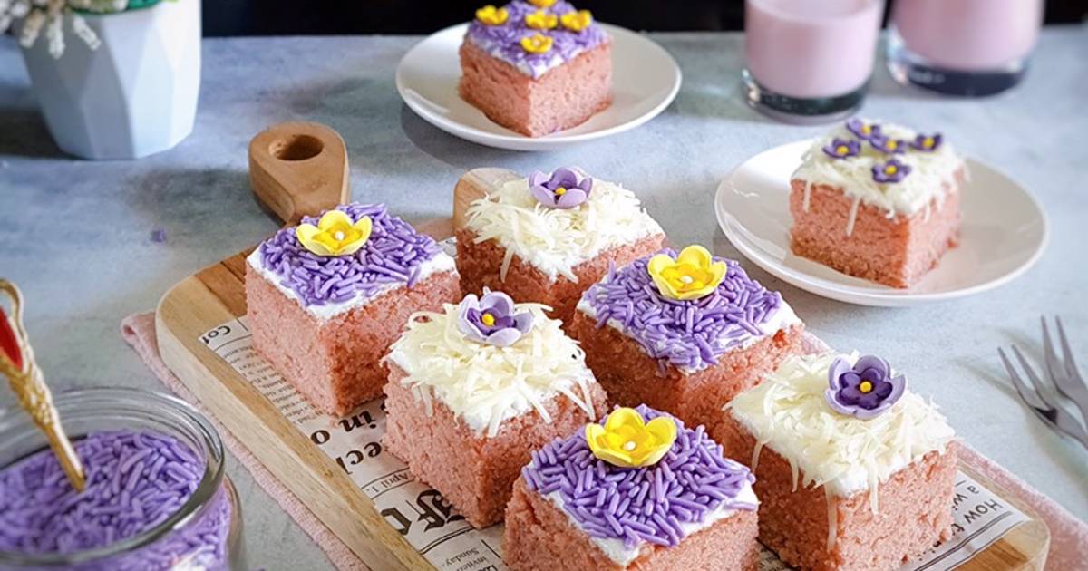 24 resep sponge cake ubi ungu enak dan mudah - Cookpad