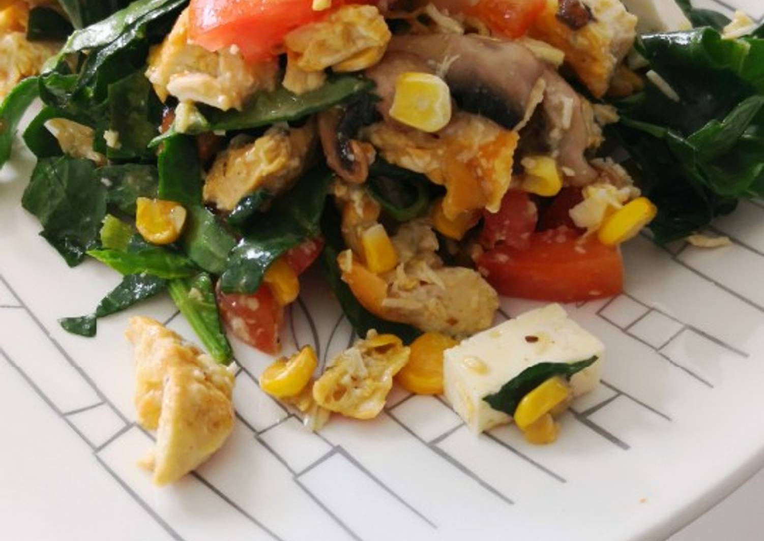 Ensalada con pollo y espinaca Receta de Juranis Vargas Tafur- Cookpad