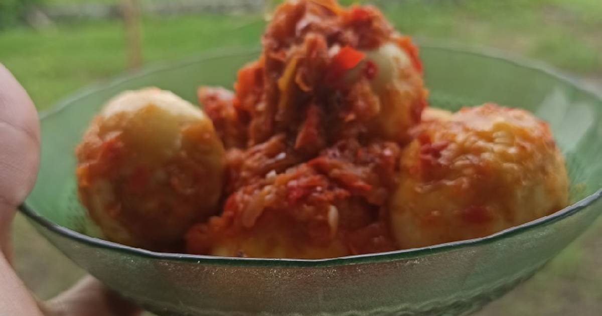 6.571 resep telur balado enak dan sederhana ala rumahan - Cookpad