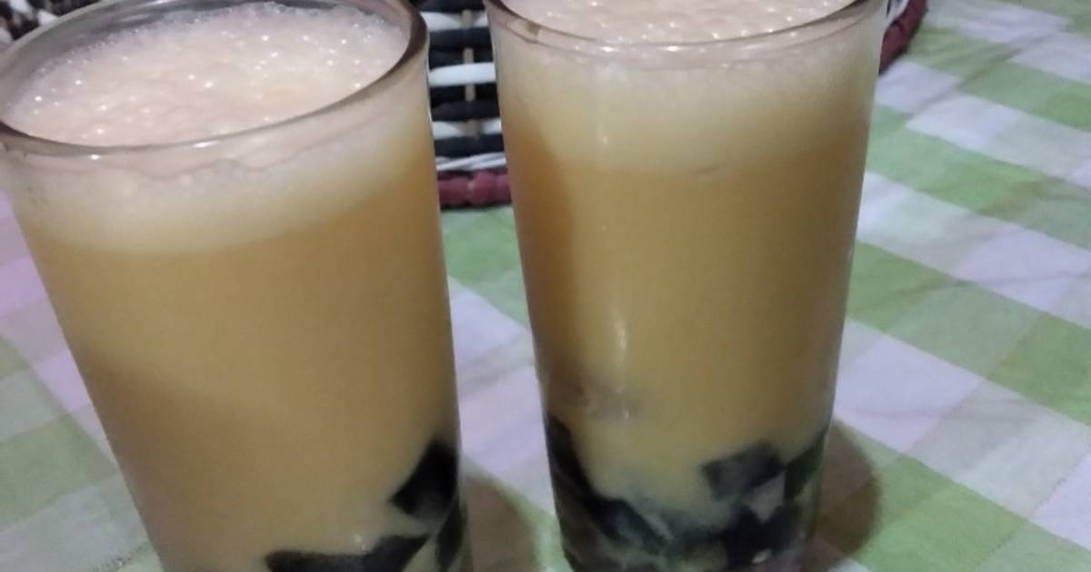 Resep Jus milky Orange with cincau oleh Cress Tanty - Cookpad