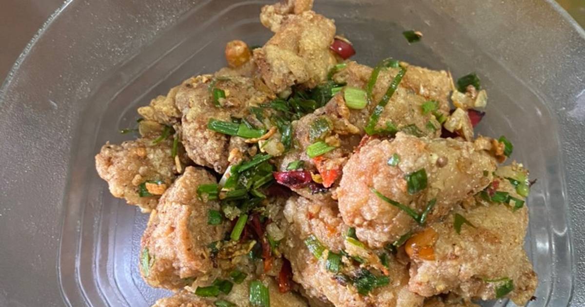Resep Ayam cabe garam oleh Rahmaaa - Cookpad