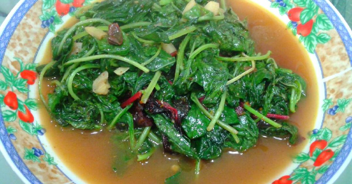 Resep Tumis Bayam Bumbu Rempah Rasam oleh srinurwaluya - Cookpad
